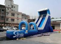 China Commercial Inflatable Water Slide for Kids 0.55mm PVC Tarpaulin Outdoor Water Park for sale