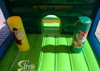 China Giant Jungle Monkey Inflatable Bounce House Obstacle Course For Kids Party Fun for sale