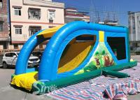China Giant Jungle Monkey Inflatable Bounce House Obstacle Course For Kids Party Fun for sale