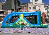 China Giant Jungle Monkey Inflatable Bounce House Obstacle Course For Kids Party Fun for sale
