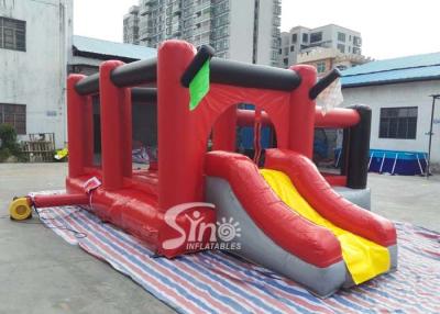 China Commercial Outdoor Kids Inflatable Bounce House with Slide 4x4m 18oz PVC for sale