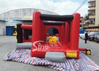 China Commercial Outdoor Kids Inflatable Bounce House with Slide 4x4m 18oz PVC for sale