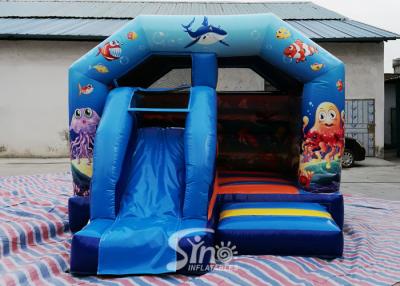 China Commercial Outdoor Ocean Park Kids Inflatable Combo with Slide 5m x 4.5m for sale