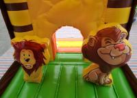 China 8m Kids Inflatable Jungle Bouncy Castle with Tunnel EN14960 Certified for sale