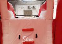 China Commercial Inflatable Christmas Bouncy Castle with Slide 6.7x4.5x4.5m for sale
