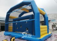China Inflatable Football Goal Game 8.1m x 5.8m with Jumping Pad for Kids and Adults Commercial Use for sale