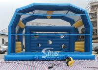 China Inflatable Football Goal Game 8.1m x 5.8m with Jumping Pad for Kids and Adults Commercial Use for sale