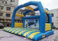 China Inflatable Football Goal Game 8.1m x 5.8m with Jumping Pad for Kids and Adults Commercial Use for sale