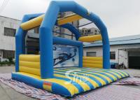 China Inflatable Football Goal Game 8.1m x 5.8m with Jumping Pad for Kids and Adults Commercial Use for sale