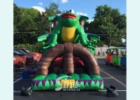 China 50ft Inflatable Tropical Obstacle Challenge Course with Slide for Commercial Use for sale