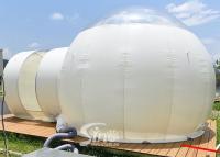 China 5m Outdoor Inflatable Bubble Camping Tent Clear Top Steel Frame Capsule Tunnel for Glamping for sale