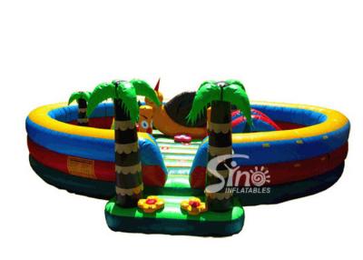 China 8x6m Jungle Theme Kids Inflatable Fun Park with Slide for Indoor Outdoor Use for sale