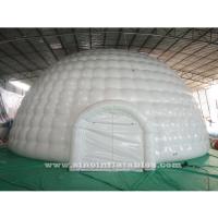 China 12m Giant Inflatable Igloo Dome Tent 0.6mm PVC Tarpaulin Commercial Outdoor Event Marquee for sale