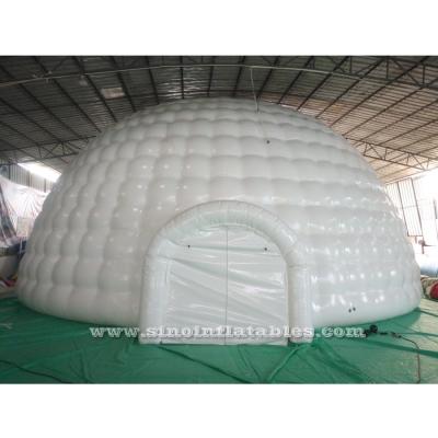 China 12m Giant Inflatable Igloo Dome Tent 0.6mm PVC Tarpaulin Commercial Outdoor Event Marquee for sale