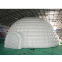 China 12m Giant Inflatable Igloo Dome Tent 0.6mm PVC Tarpaulin Commercial Outdoor Event Marquee for sale