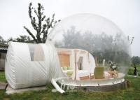 China 4m Outdoor Transparent Inflatable Camping Bubble Tent with Frame Tunnel Entrance 3 Year Warranty for sale