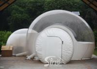 China 4m Outdoor Transparent Inflatable Camping Bubble Tent with Frame Tunnel Entrance 3 Year Warranty for sale