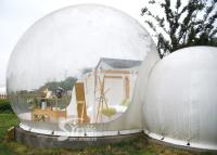 China 4m Outdoor Transparent Inflatable Camping Bubble Tent with Frame Tunnel Entrance 3 Year Warranty for sale
