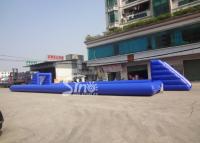 China Funny Children Inflatable Games , Blue Inflatable Water Soap Soccer Field for sale