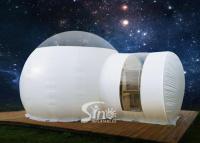 China 5m Outdoor Inflatable Bubble Camping Tent Clear Top Steel Frame Capsule Tunnel for Glamping for sale