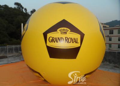 China Soccer Shape Giant Advertising Inflatable Helium Balloon With Full Printing for sale
