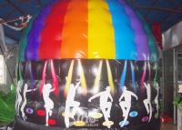 China Commercial Inflatable Disco Dome Bouncy Castle 4.5m with Light Hooks for Indoor Outdoor Parties for sale