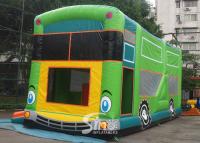 China Commercial Grade Giant Bus Inflatable Bouncer 10m with Slide and Pillows for Kids Entertainment for sale