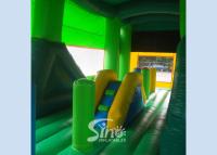 China Commercial Grade Giant Bus Inflatable Bouncer 10m with Slide and Pillows for Kids Entertainment for sale