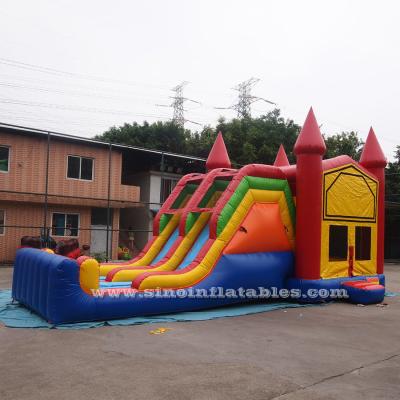 China 4 in 1 Commercial Inflatable Bounce House 33x17x17 ft EN14960 Certified for Kids Parties for sale