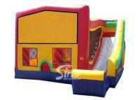 China PVC Tarpaulin Inflatable Bounce Houses With Slide Multifunctional for sale