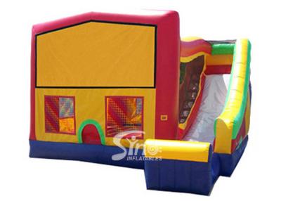 China PVC Tarpaulin Inflatable Bounce Houses With Slide Multifunctional for sale
