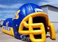 China Giant Commercial Inflatable Rugby Helmet Tunnel for Children Custom Size for sale