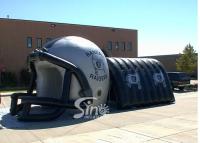 China Giant Commercial Inflatable Rugby Helmet Tunnel for Children Custom Size for sale