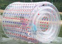 China Commercial TPU Inflatable Water Zorb Roller 1.5m with Colorful Reinforce Dots for Kids for sale