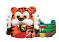 China Pop commercial kids tiger inflatable game for outdoor use for sale