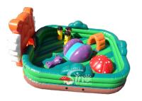 China Pop commercial kids tiger inflatable game for outdoor use for sale
