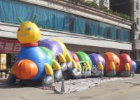 China Outside 18m Long Funny Caterpillar Inflatable Tunnels Double N Quadruple Stitching for sale