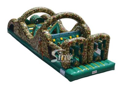 China Commercial Outdoor Military Inflatable Obstacle Course 9m x 3.6m for Children for sale