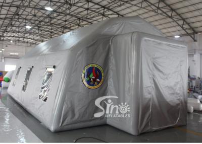 China Grey Tunnel Airtigt Inflatable double With clear window for warehouse or exhibition use for sale