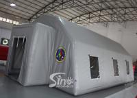 China Grey Tunnel Airtigt Inflatable double With clear window for warehouse or exhibition use for sale