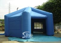 China Outdoor Hexagon Air Inflatable Tents make with coated nylon for Temporary Warehouse for sale