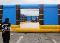 China Outdoor Giant Inflatable Volleyball Court Bouncing Castle 21x7m for Party Interactive Sports Game for sale