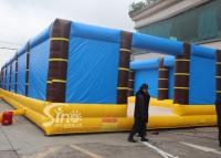 China Outdoor Giant Inflatable Volleyball Court Bouncing Castle 21x7m for Party Interactive Sports Game for sale