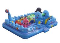 China Commercial Inflatable Playground 15x8x7.5m Lead Free PVC Tarpaulin for Kids for sale