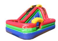 China Commercial Inflatable Playground 15x8x7.5m Lead Free PVC Tarpaulin for Kids for sale