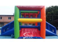 China Colorful Hit and Run Adult Inflatable Game 610g PVC Tarpaulin EN14960 for sale