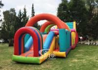 China Colorful Children Interactive Game Inflatable Lead Free PVC Tarpaulin 610g for sale