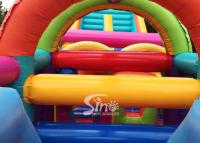 China Colorful Children Interactive Game Inflatable Lead Free PVC Tarpaulin 610g for sale