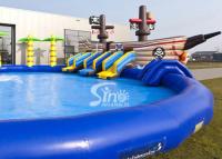 China Amazing Shark And Pirate Inflatable Water Park With Big Pool for sale