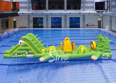 China Custom Alligator Inflatable Water Toys Aqua Game for Children 20m x 2m Swimming Pool for sale